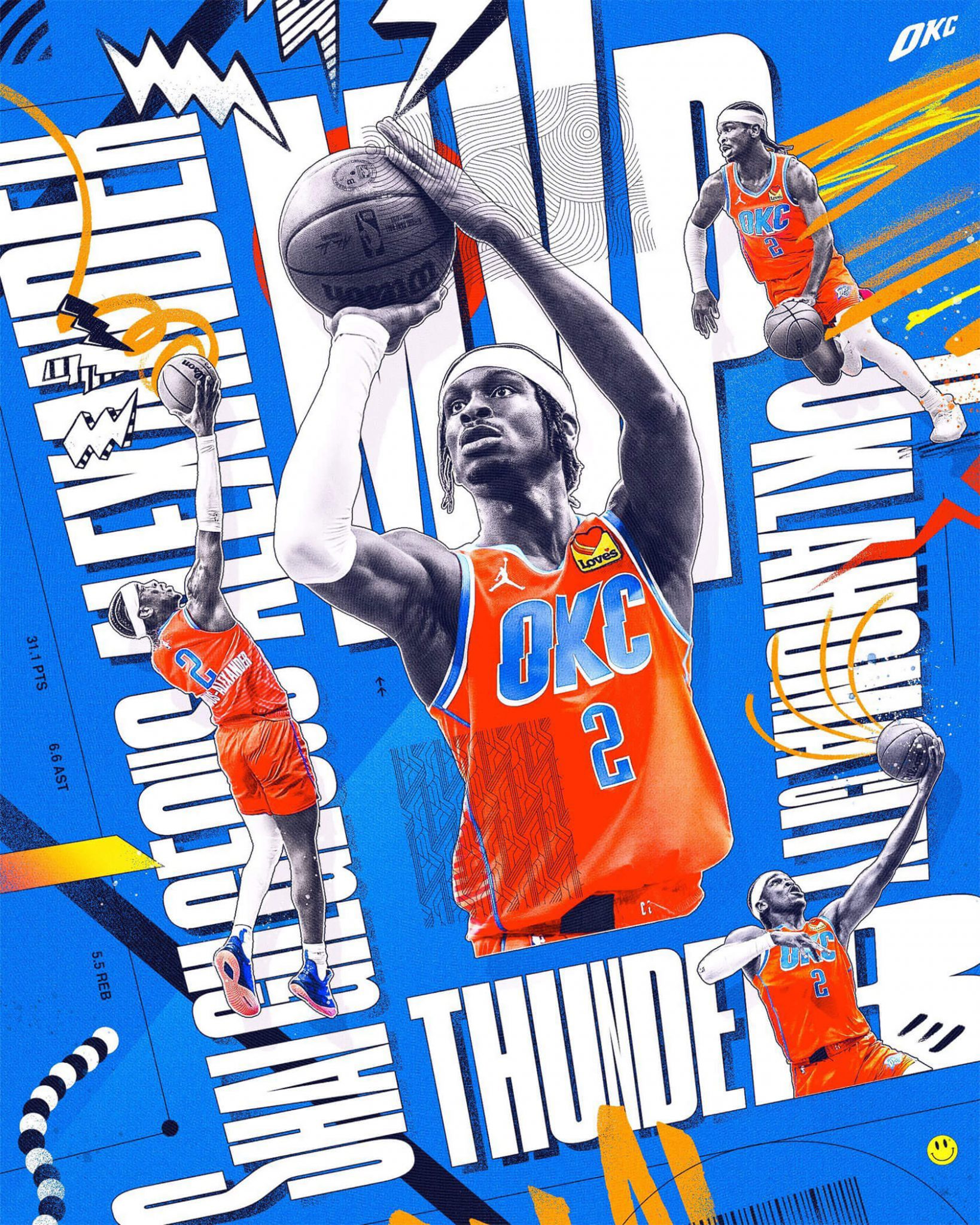 Dynamic NBA Collages by Arham Haq | Daily design inspiration for ...