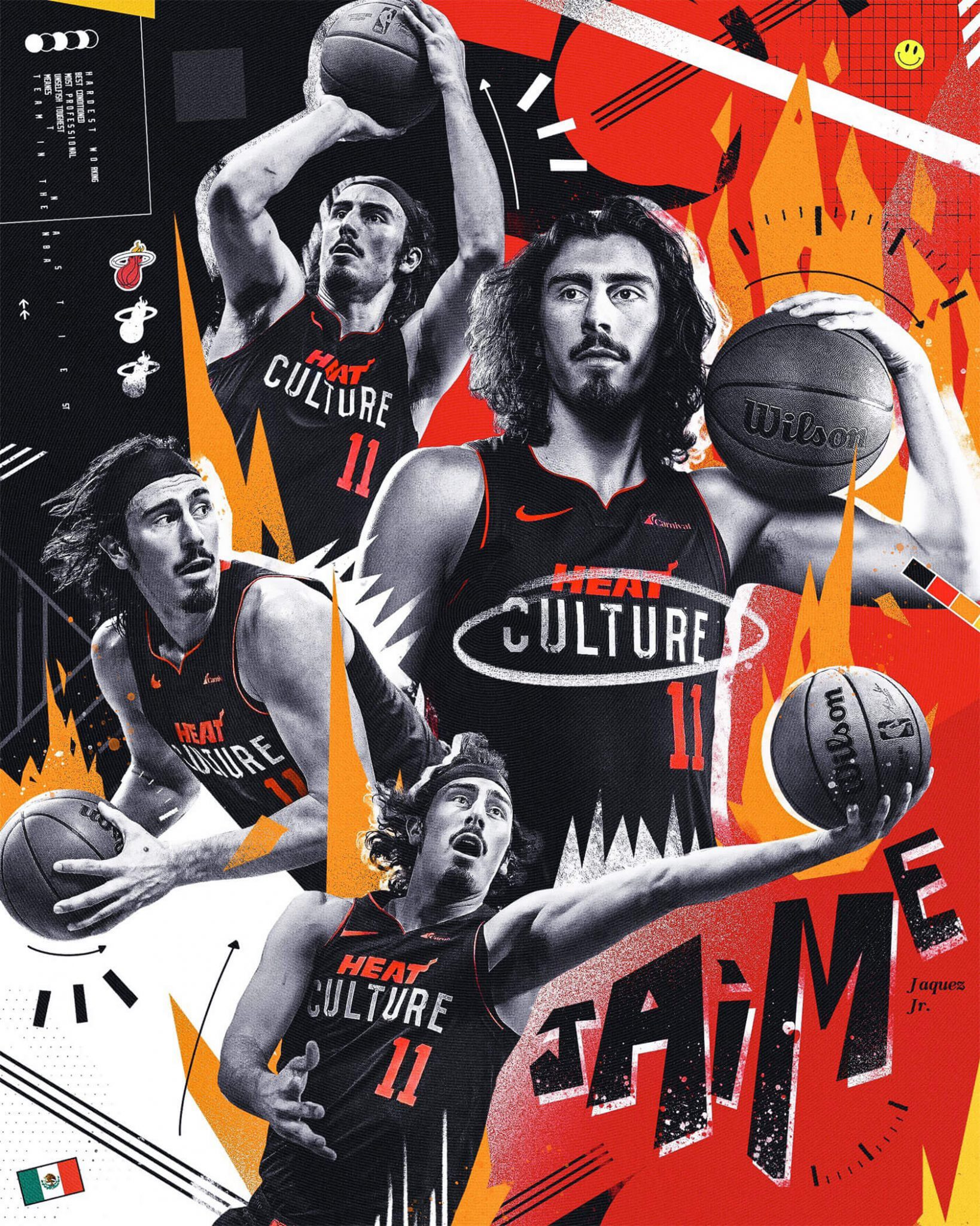 Dynamic NBA Collages by Arham Haq | Daily design inspiration for ...