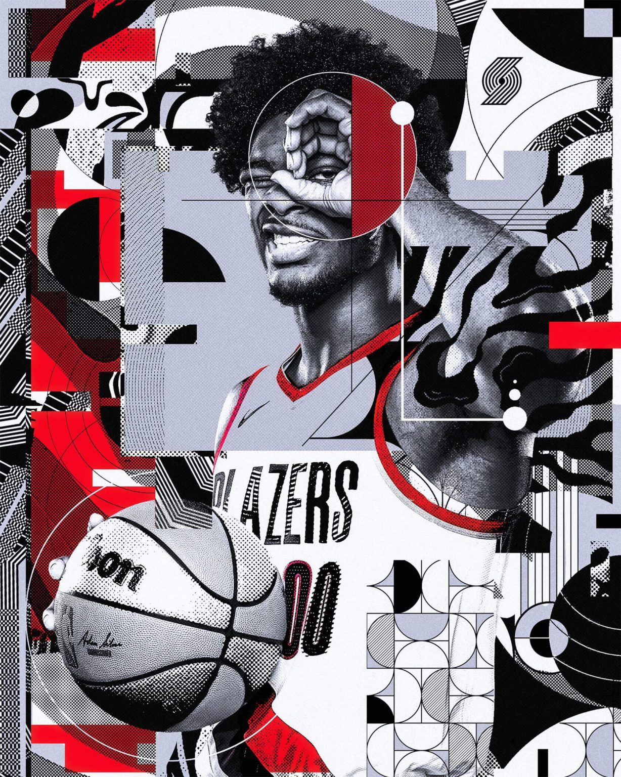 Dynamic NBA Collages by Arham Haq | Daily design inspiration for ...