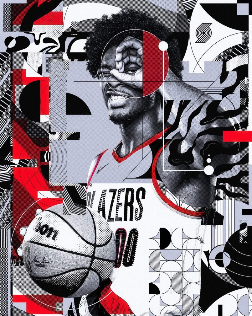 Dynamic NBA Collages by Arham Haq | Daily design inspiration for ...