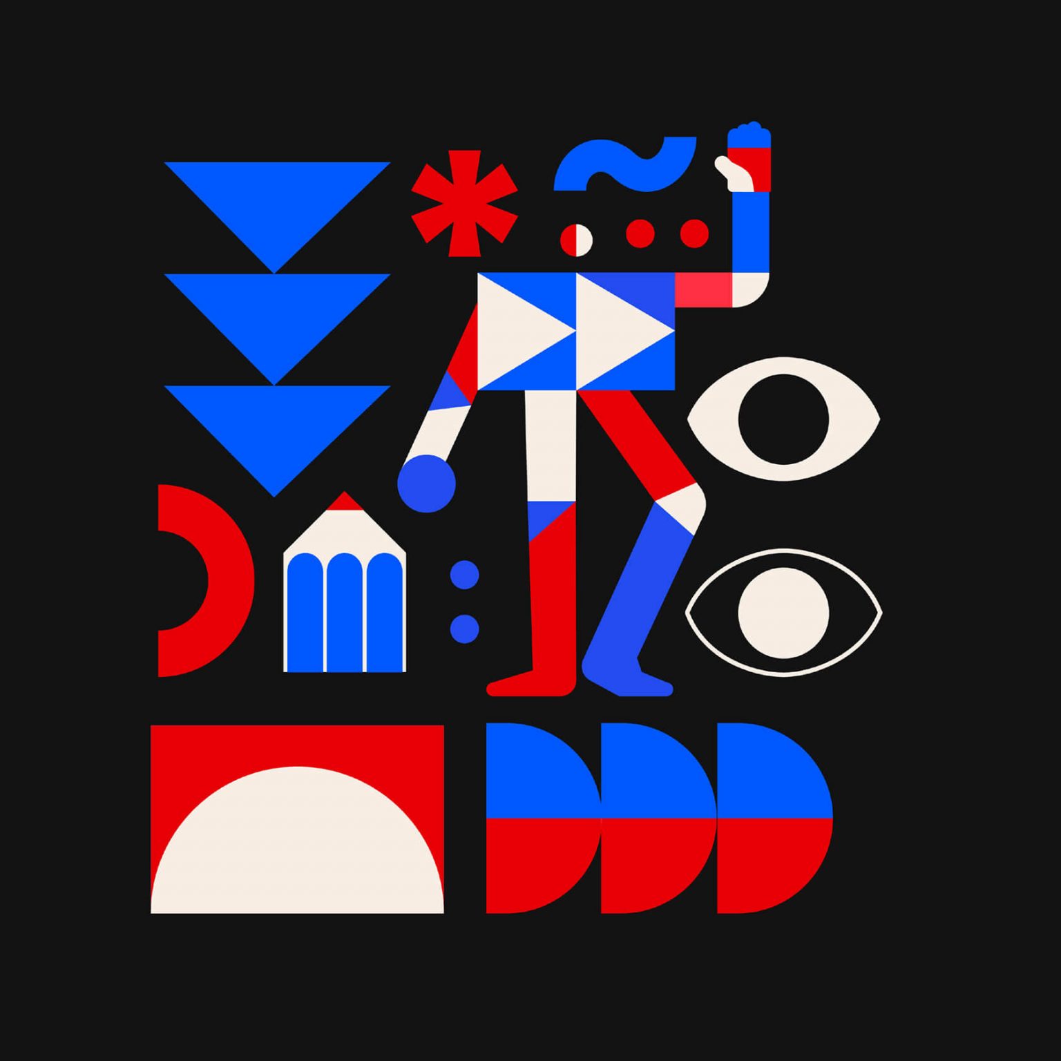 Between Blocks: Geometric Artworks by Santiago Oddis | Daily design ...