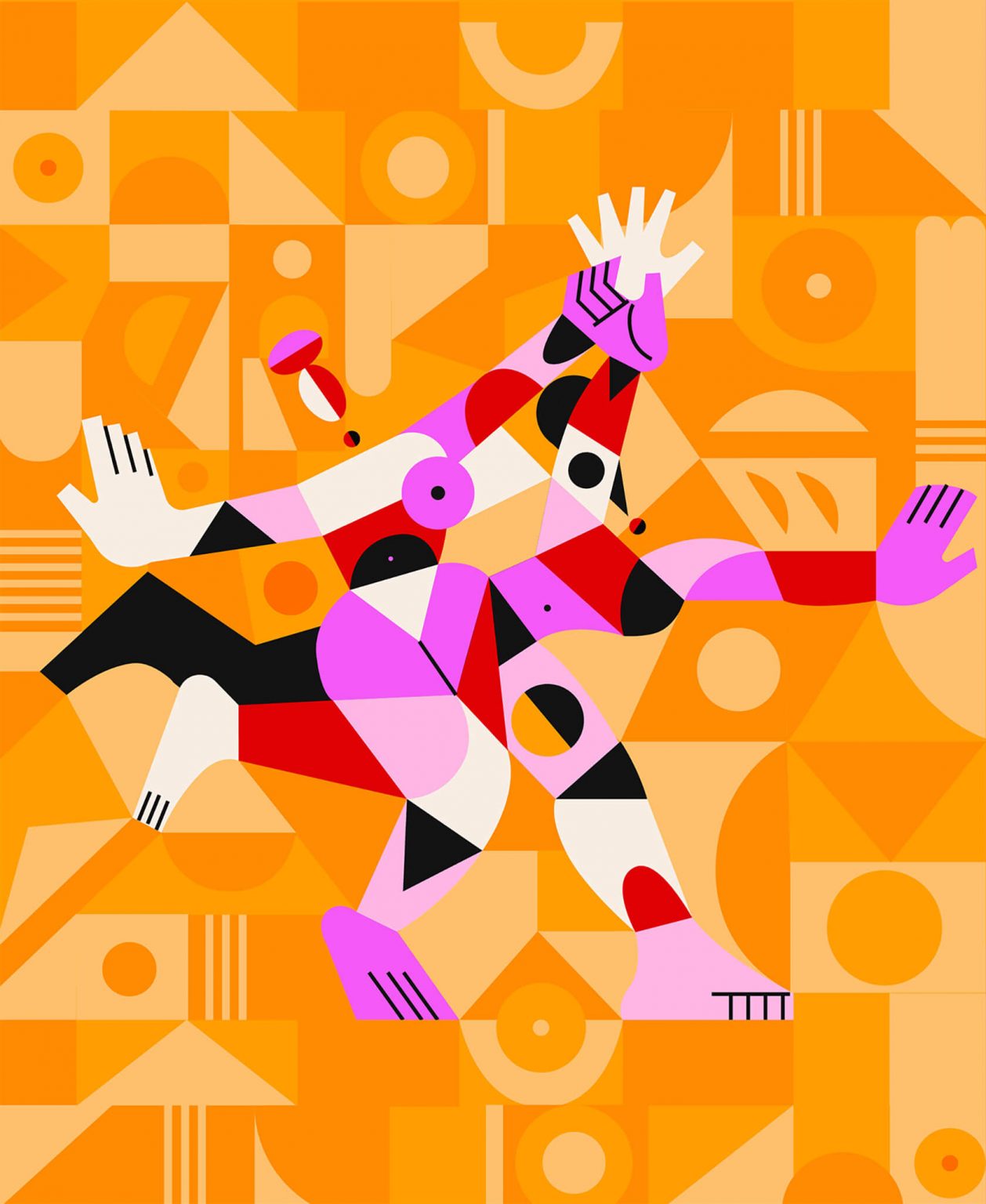 Between Blocks: Geometric Artworks by Santiago Oddis | Daily design ...