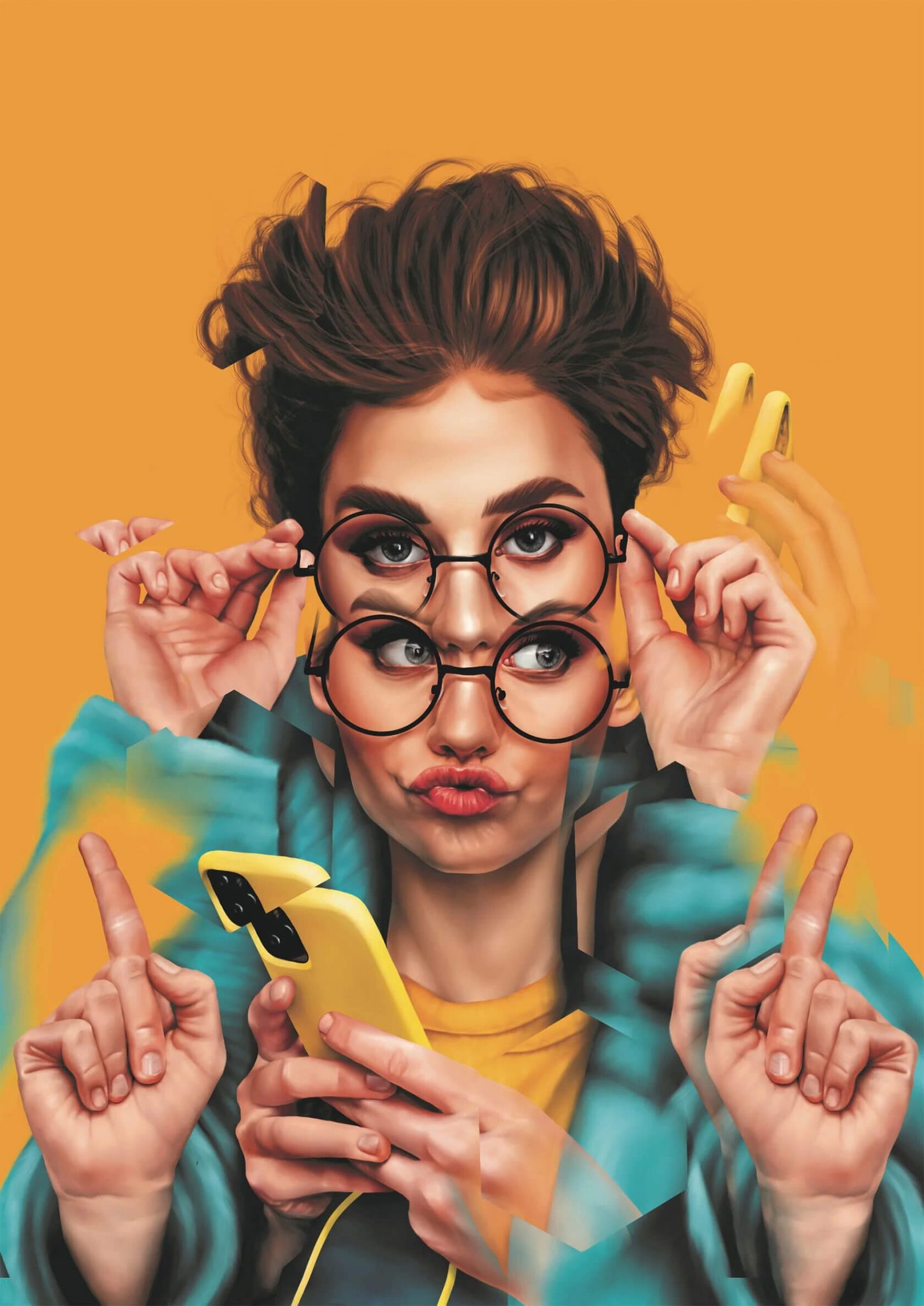 Double Hexposure: Abstract Paintings by Wolf Blazar | Daily design ...