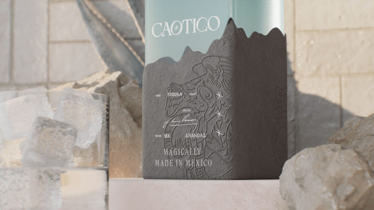 Caótico Tequila Packaging Design by HI! Estudio | Daily design ...