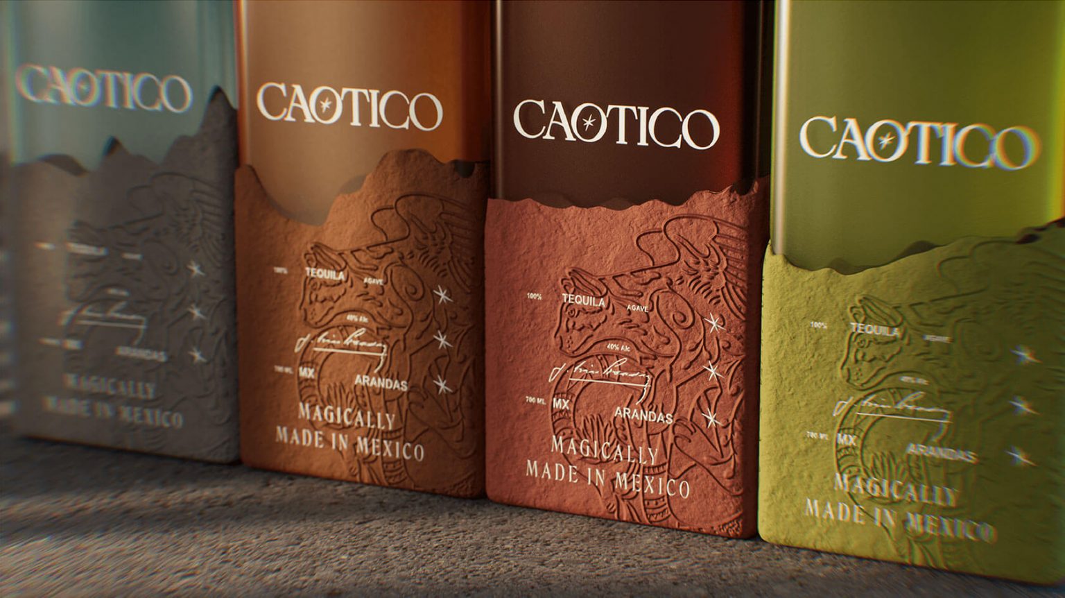 Caótico Tequila Packaging Design by HI! Estudio | Daily design ...