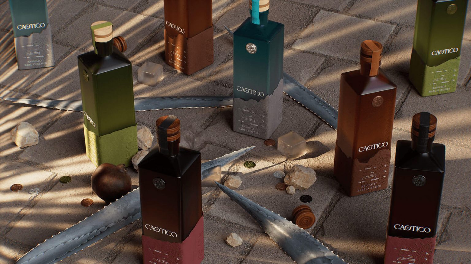 Caótico Tequila Packaging Design by HI! Estudio | Daily design ...