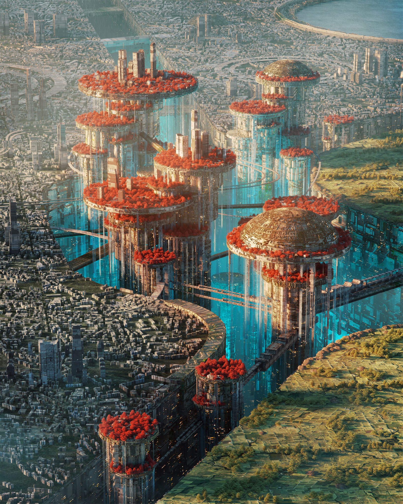 Dystopian Dreams: Digital Art by Annibale Siconolfi | Daily design ...