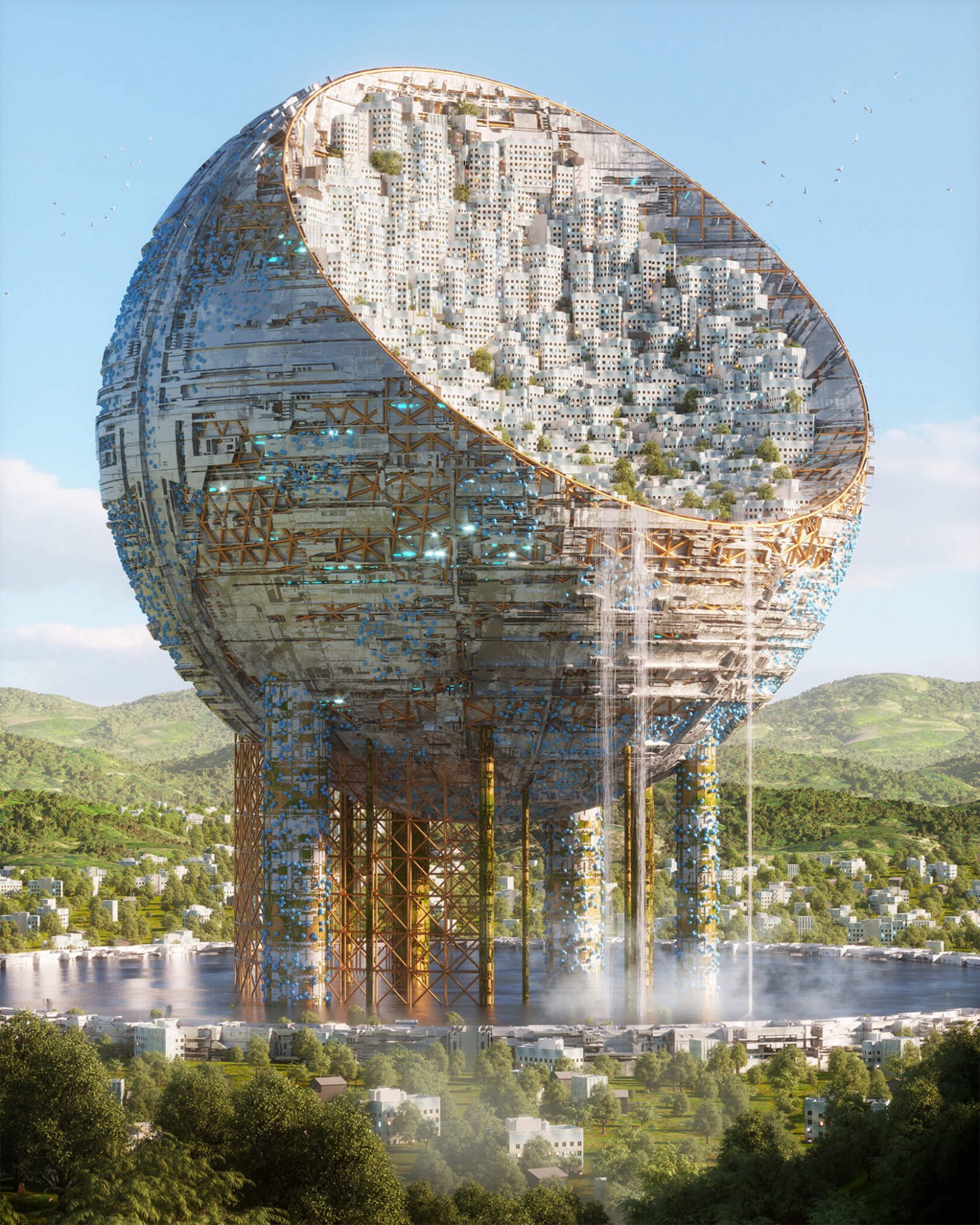 Dystopian Dreams: Digital Art by Annibale Siconolfi | Daily design ...