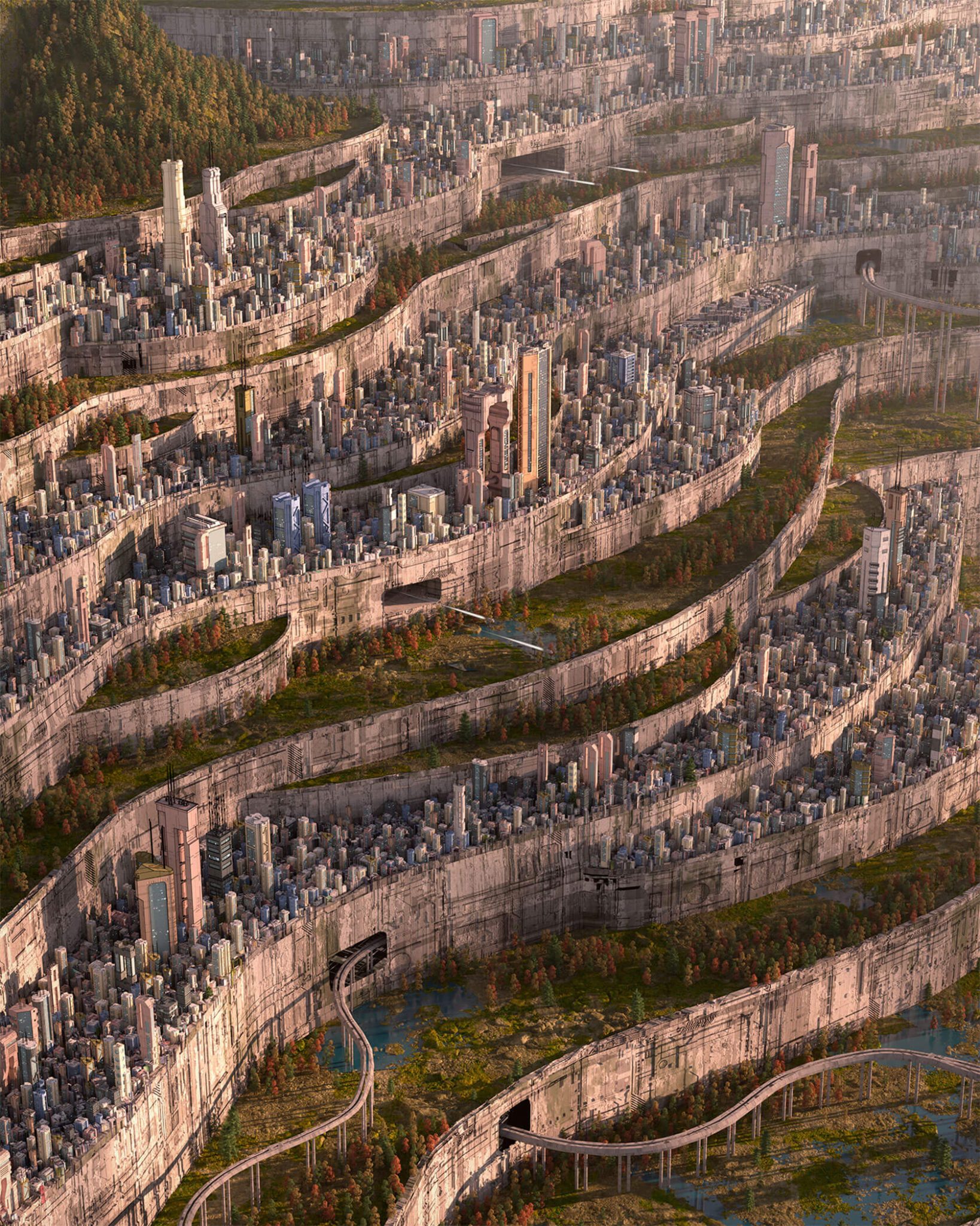 Dystopian Dreams: Digital Art by Annibale Siconolfi | Daily design ...