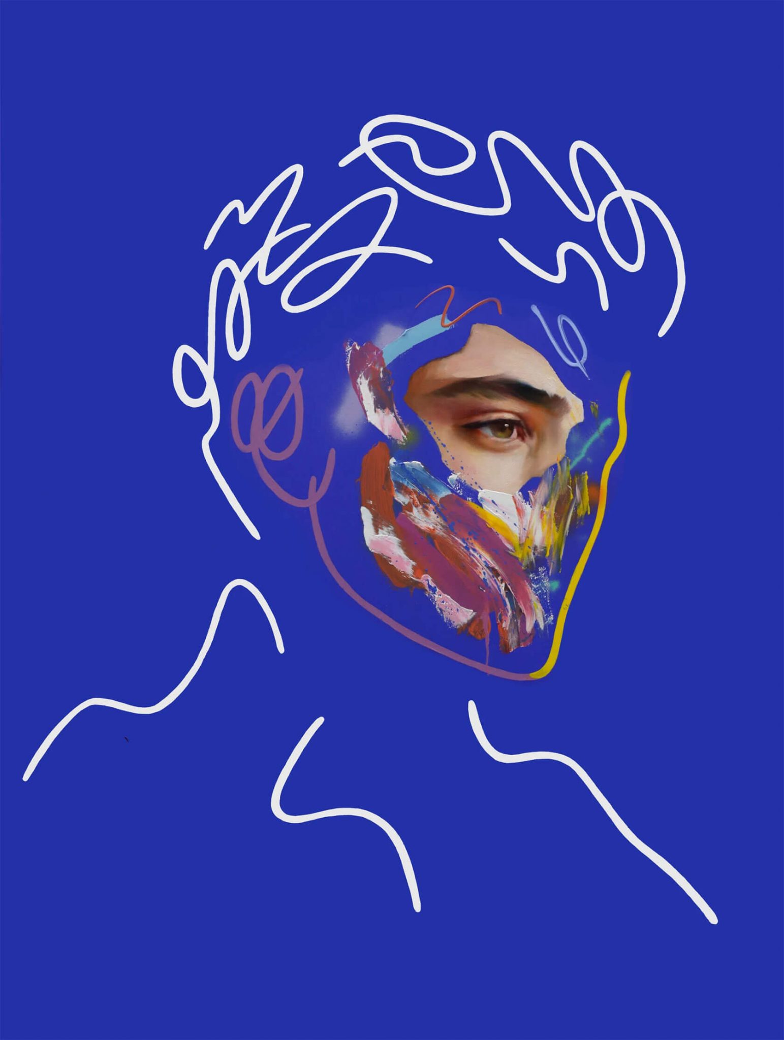 Abstract Portrait Paintings by Loribelle Spirovski | Daily design ...