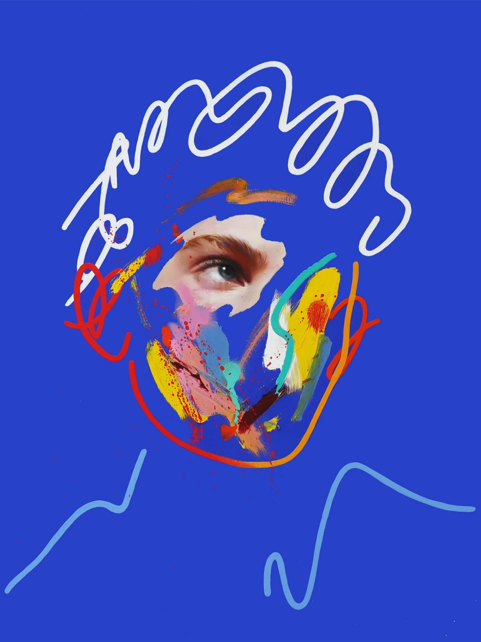 Abstract Portrait Paintings by Loribelle Spirovski | Daily design ...