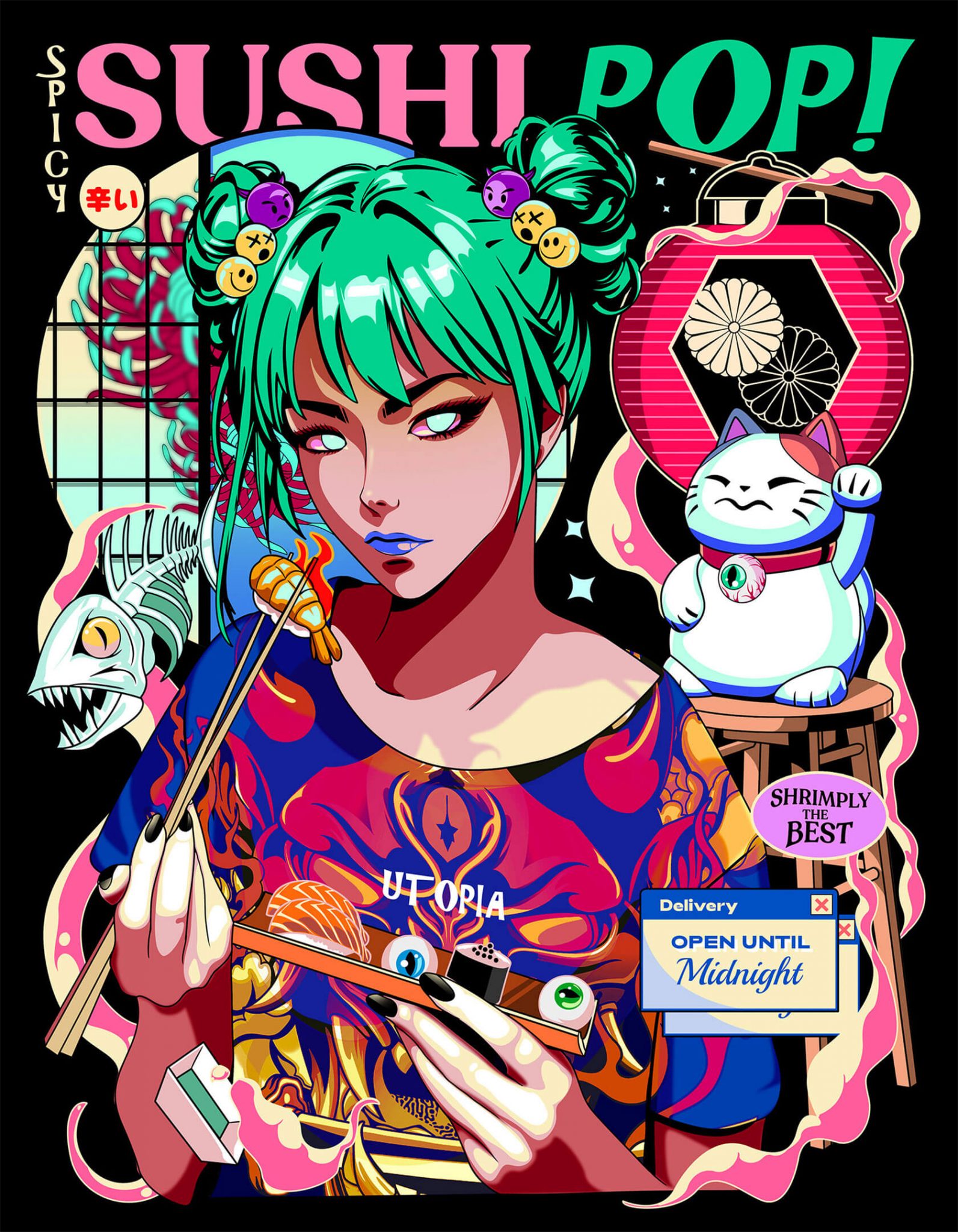 Neon Pop: Bold Illustrations by Dale Lendl | Daily design inspiration ...