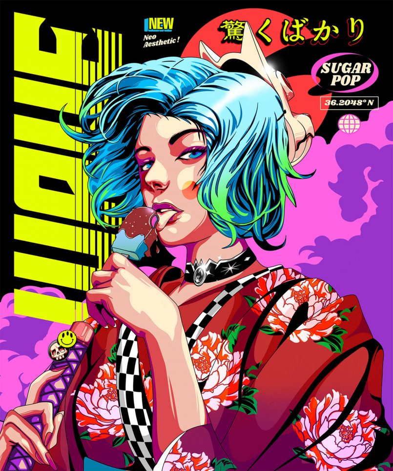 Neon Pop: Bold Illustrations by Dale Lendl | Daily design inspiration ...