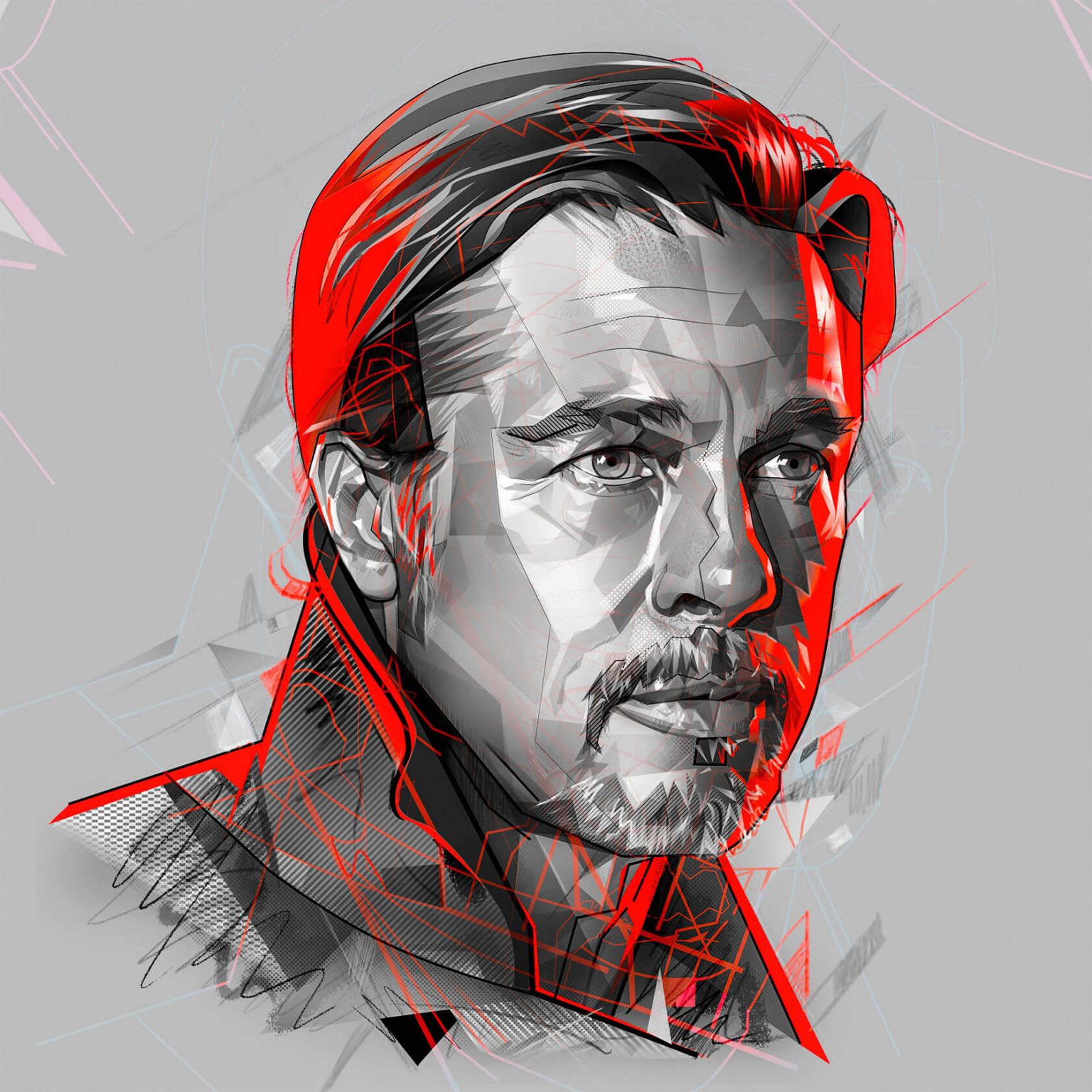 Dynamic Illustrated Portraits by Galya Gubchenko | Daily design ...
