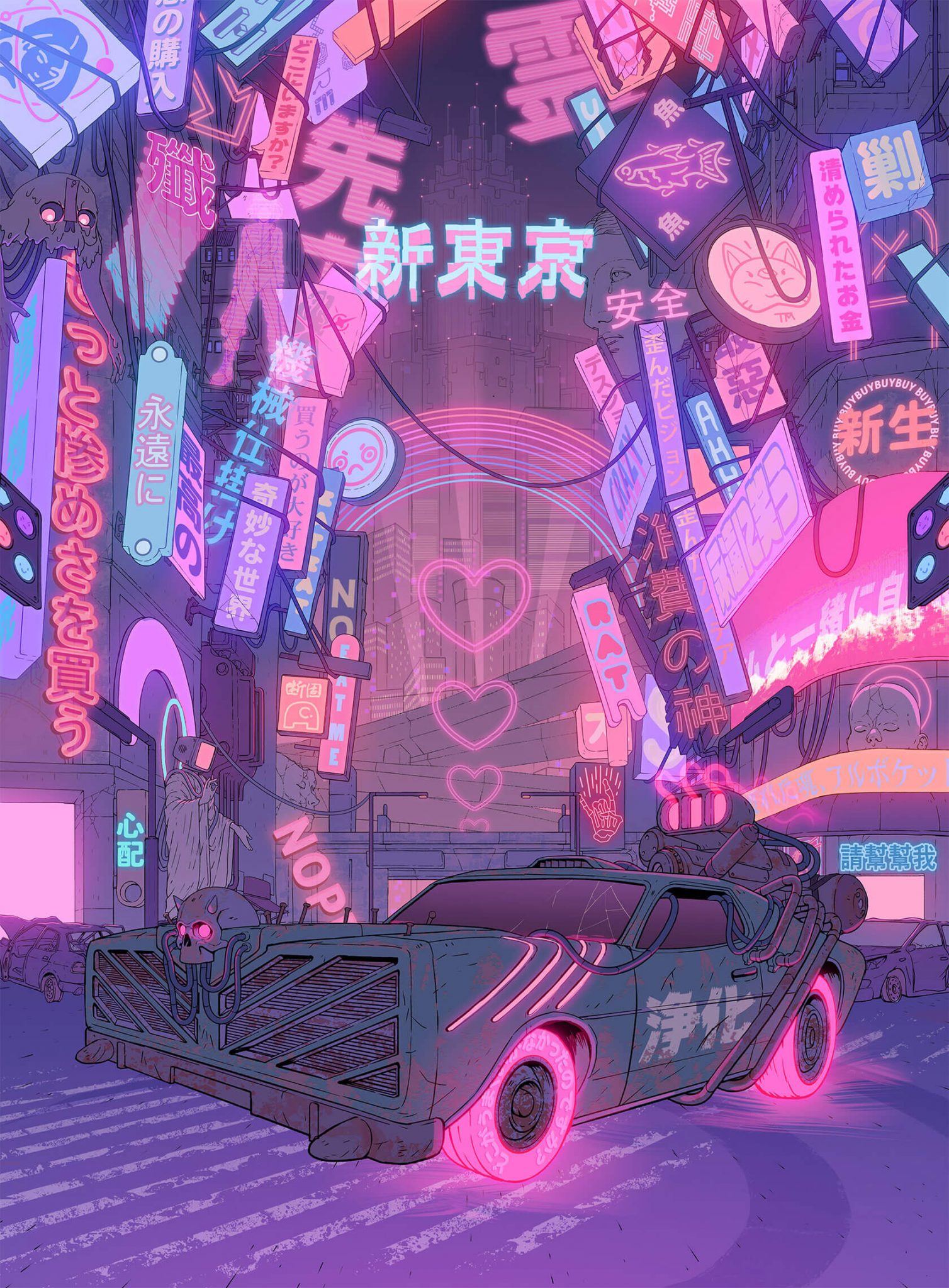 Cyberpunk Illustrations by Max Prentis | Daily design inspiration for ...