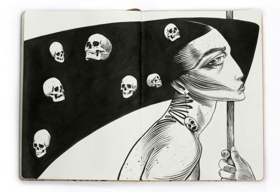 Faces & Figures: Incredible Sketches by Paweł Ponichtera | Daily design ...