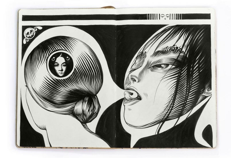 Faces & Figures: Incredible Sketches by Paweł Ponichtera | Daily design ...