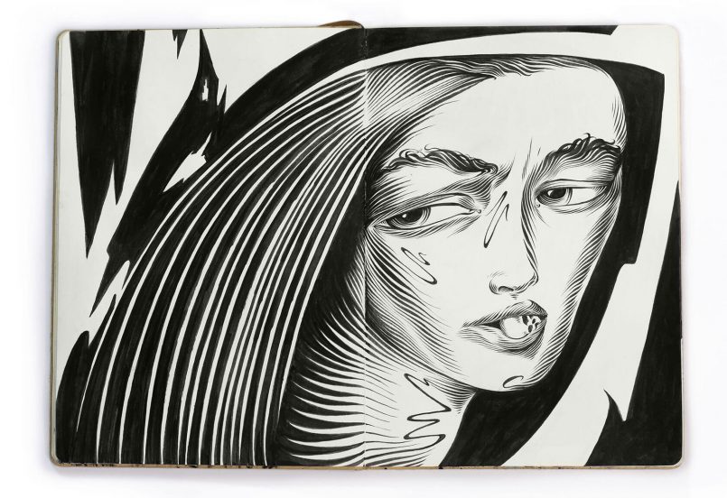 Faces & Figures: Incredible Sketches by Paweł Ponichtera | Daily design ...