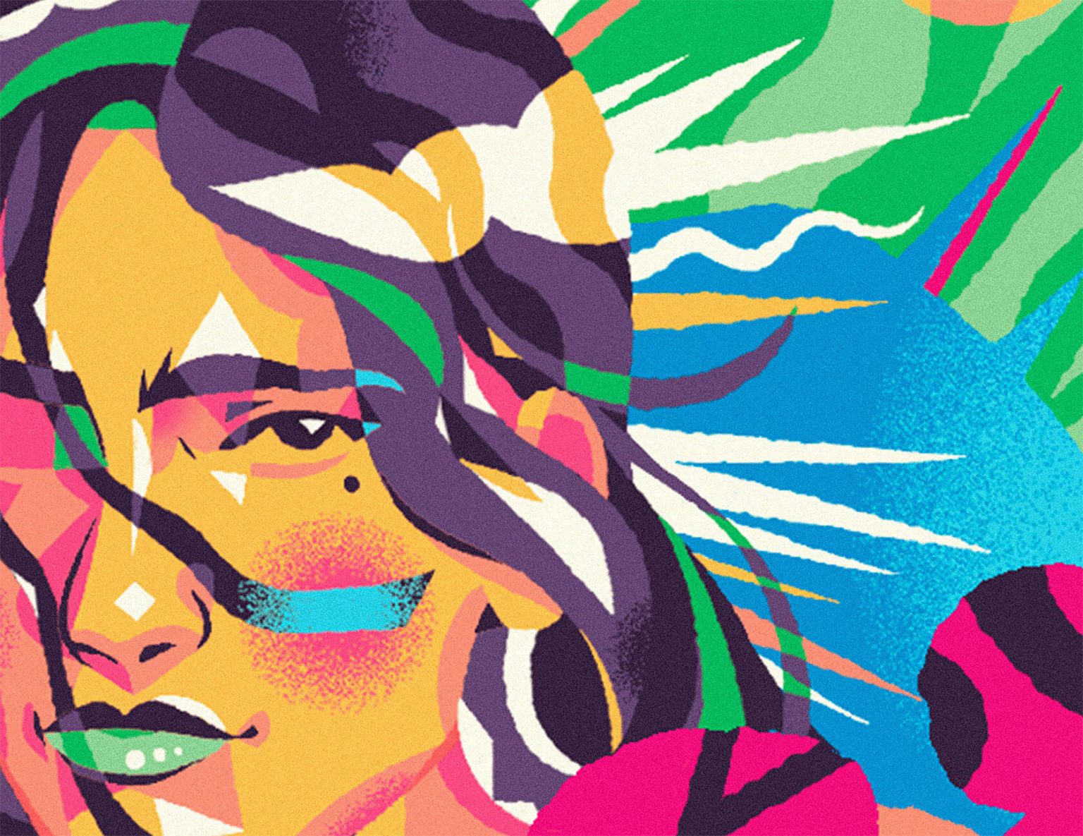Explosions of Color: Vibrant Illustrations by Totoi Semerena | Daily design inspiration for ...