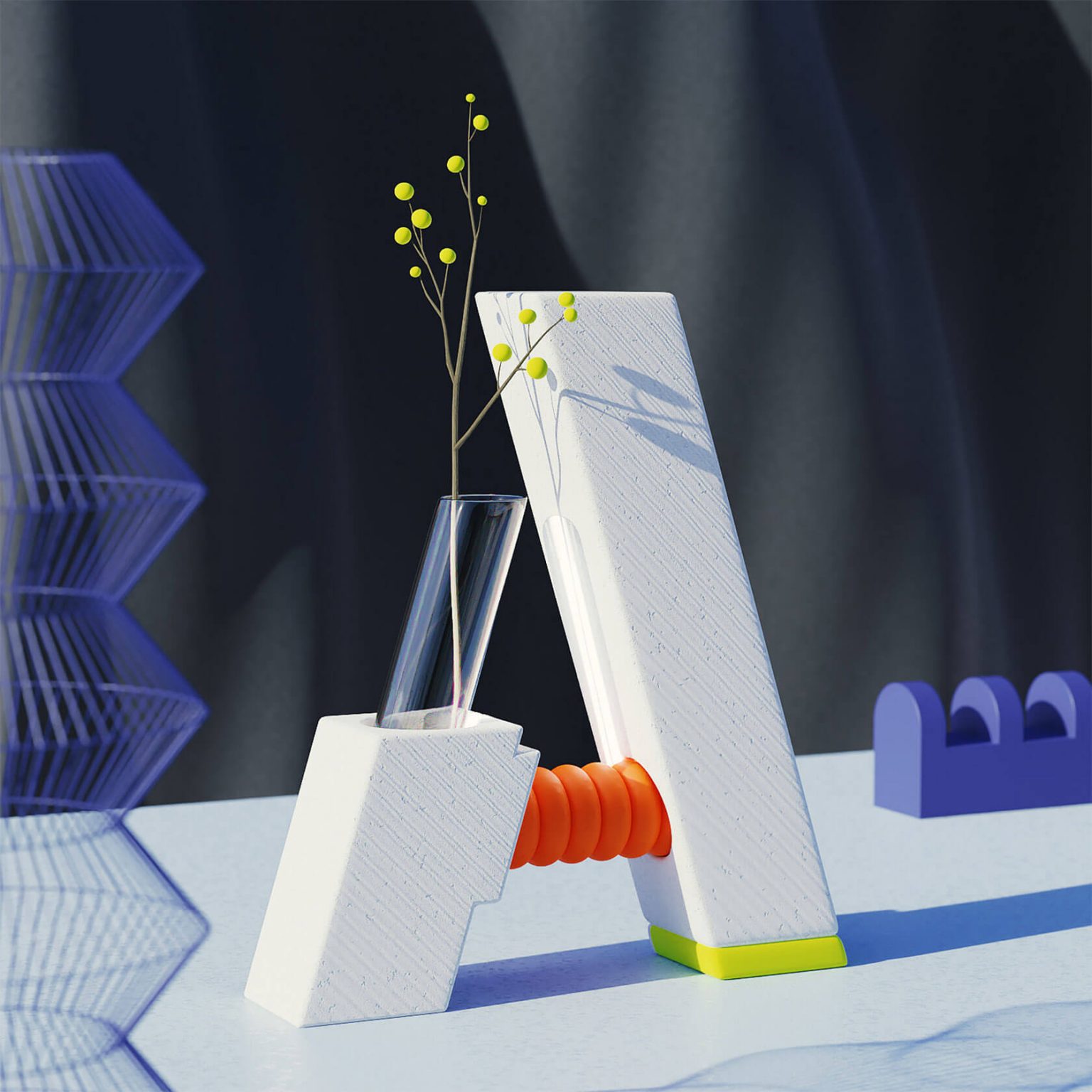 3D Typographic Compositions by Get it Studio | Daily design inspiration ...