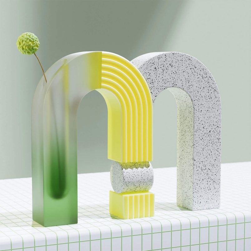 3D Typographic Compositions by Get it Studio | Daily design inspiration ...