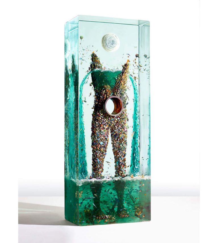 Psychogeographies: Sculptural Glass Collages by Dustin Yellin | Daily ...