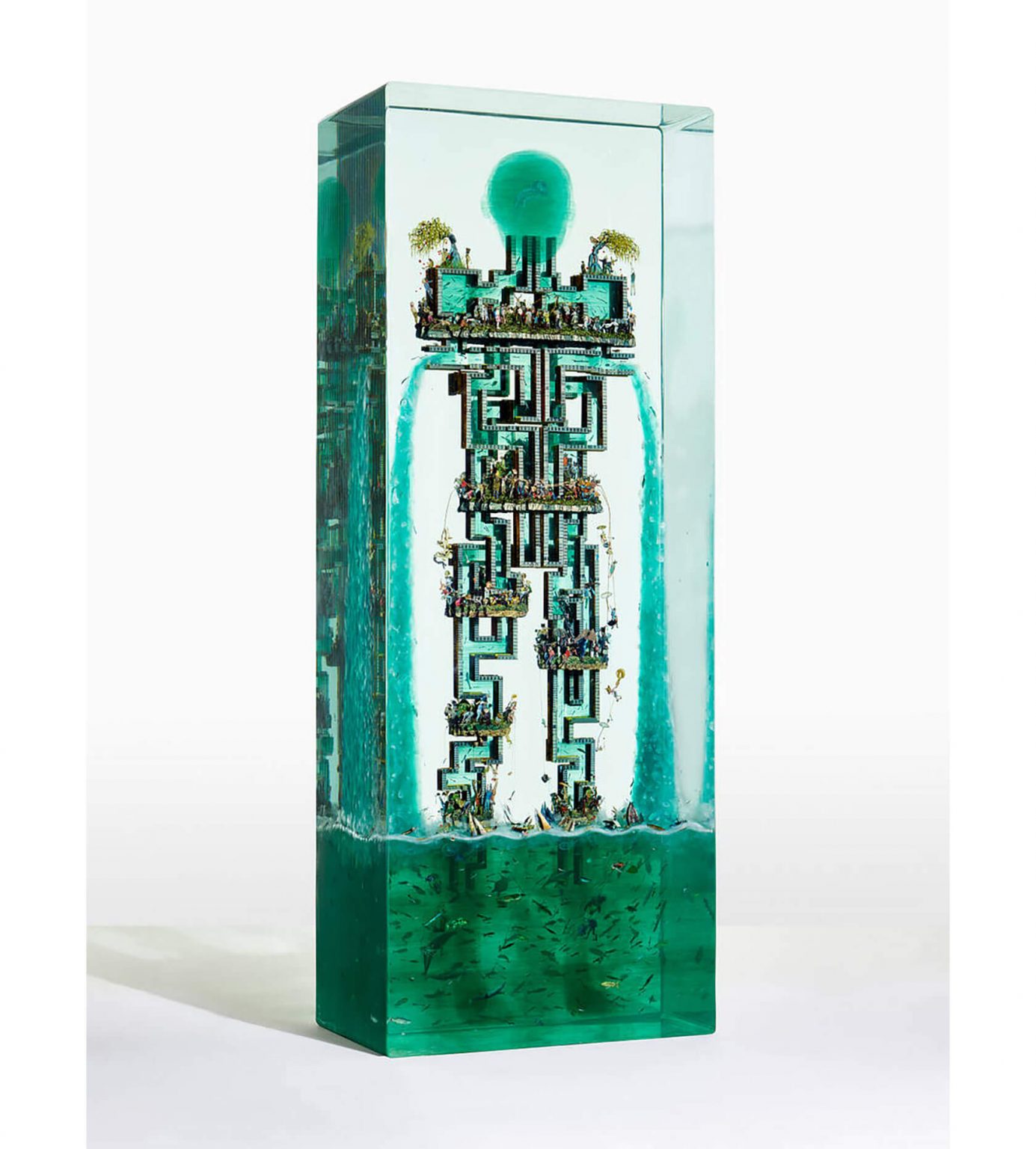 Psychogeographies: Sculptural Glass Collages by Dustin Yellin | Daily ...