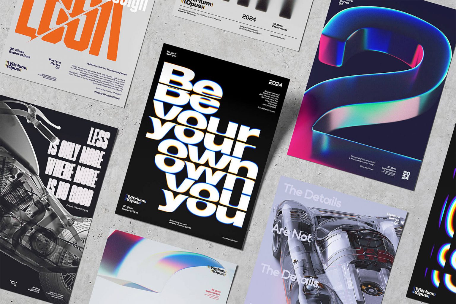 Vitrium Opus: Typographic Posters by Ion Lucin | Daily design ...