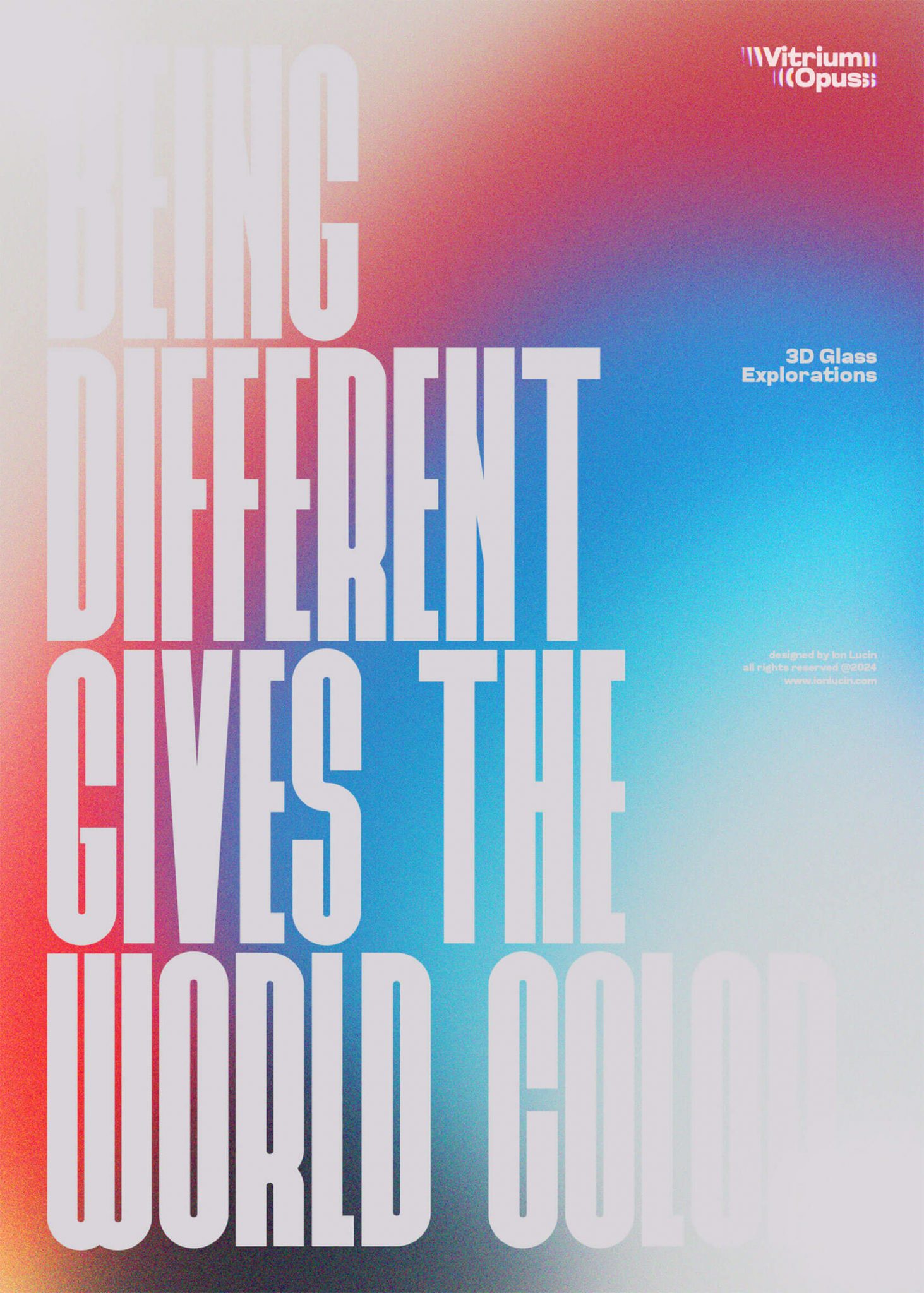 Vitrium Opus: Typographic Posters by Ion Lucin | Daily design ...