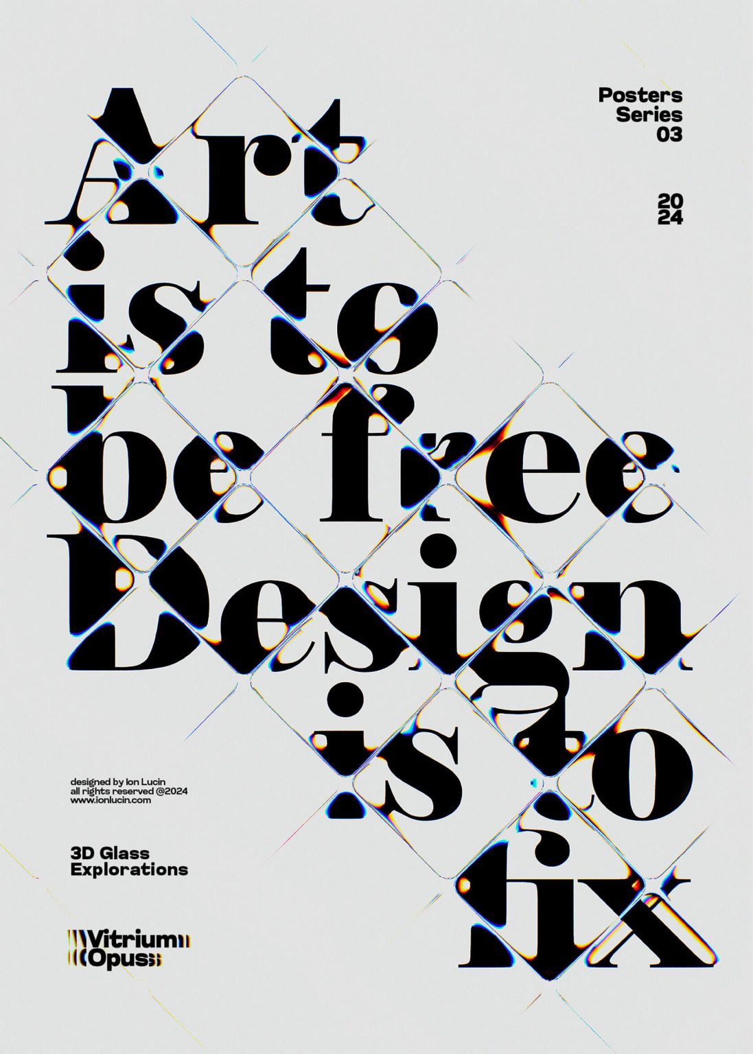 Vitrium Opus: Typographic Posters by Ion Lucin | Daily design ...