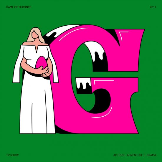 The Pop Culture Alphabet by Danilo Trbojevic | Daily design inspiration ...