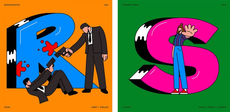 The Pop Culture Alphabet by Danilo Trbojevic | Daily design inspiration ...