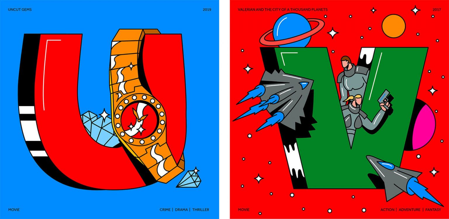 The Pop Culture Alphabet by Danilo Trbojevic | Daily design inspiration ...