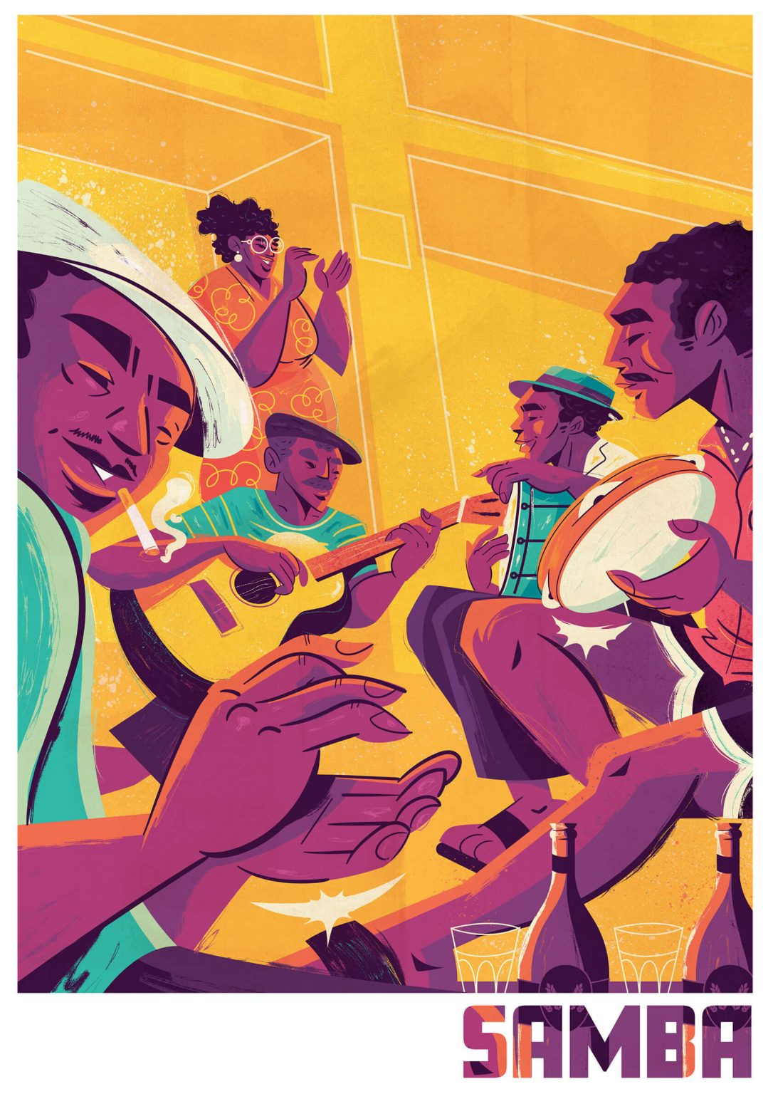 Dynamic Illustrations by Leandro Lassmar | Daily design inspiration for ...