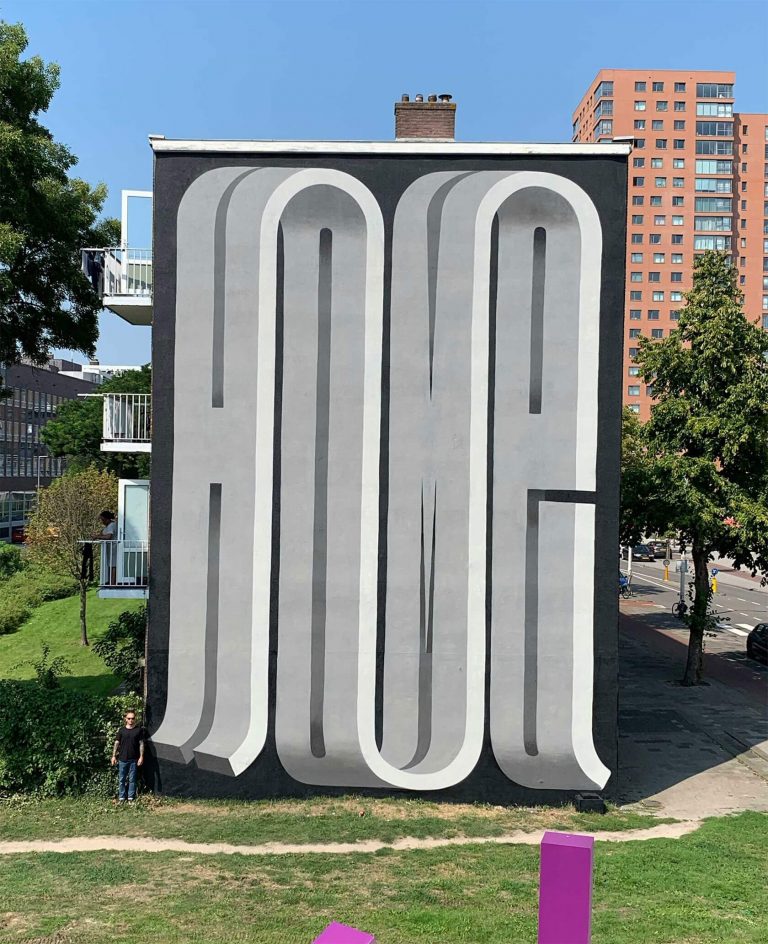 Multifaceted Typographic Murals by Pref | Daily design inspiration for ...