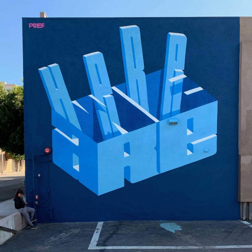 Multifaceted Typographic Murals by Pref | Daily design inspiration for ...