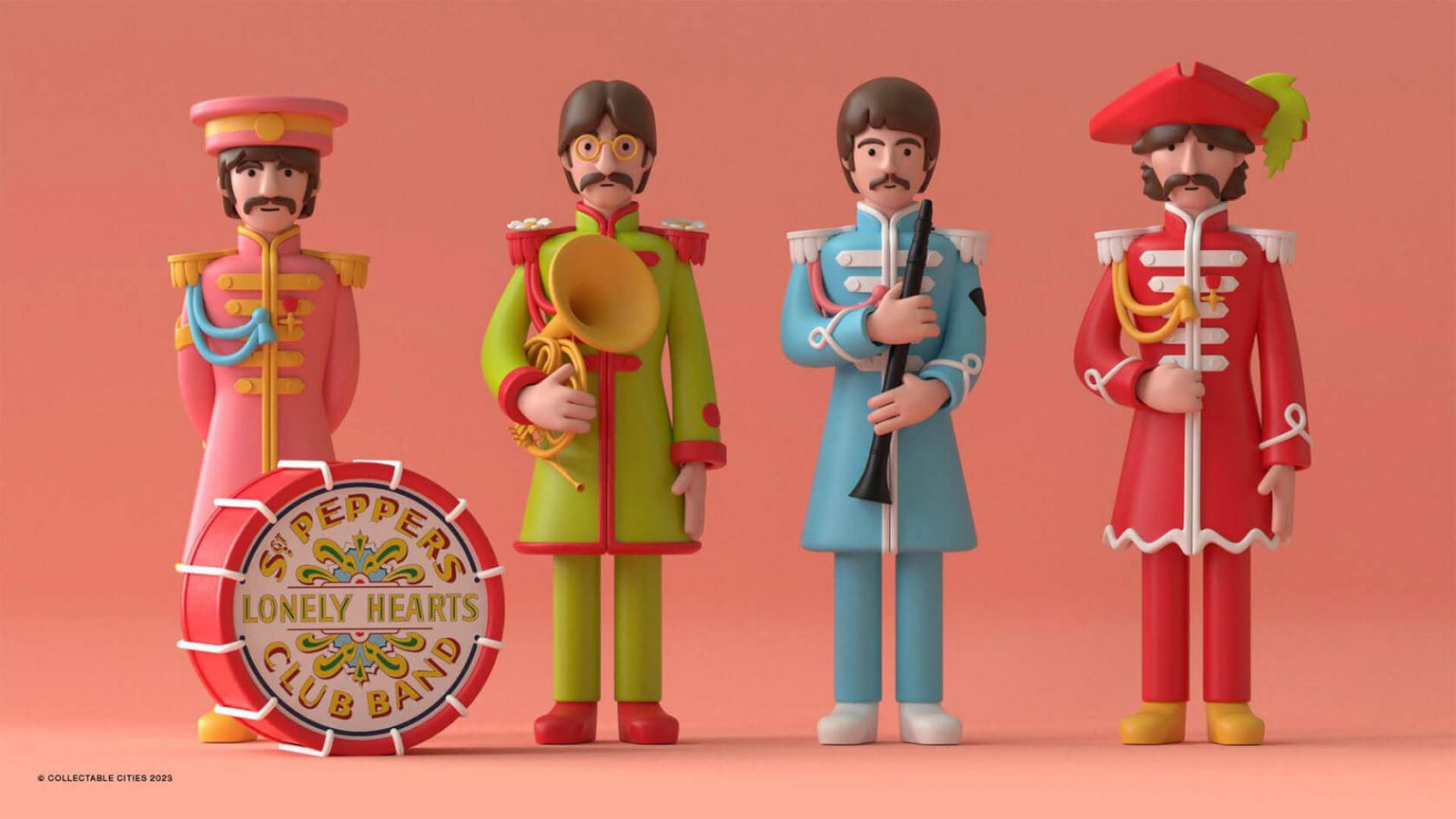 The Beatles Art Toys by Collectable Cities | Daily design inspiration ...