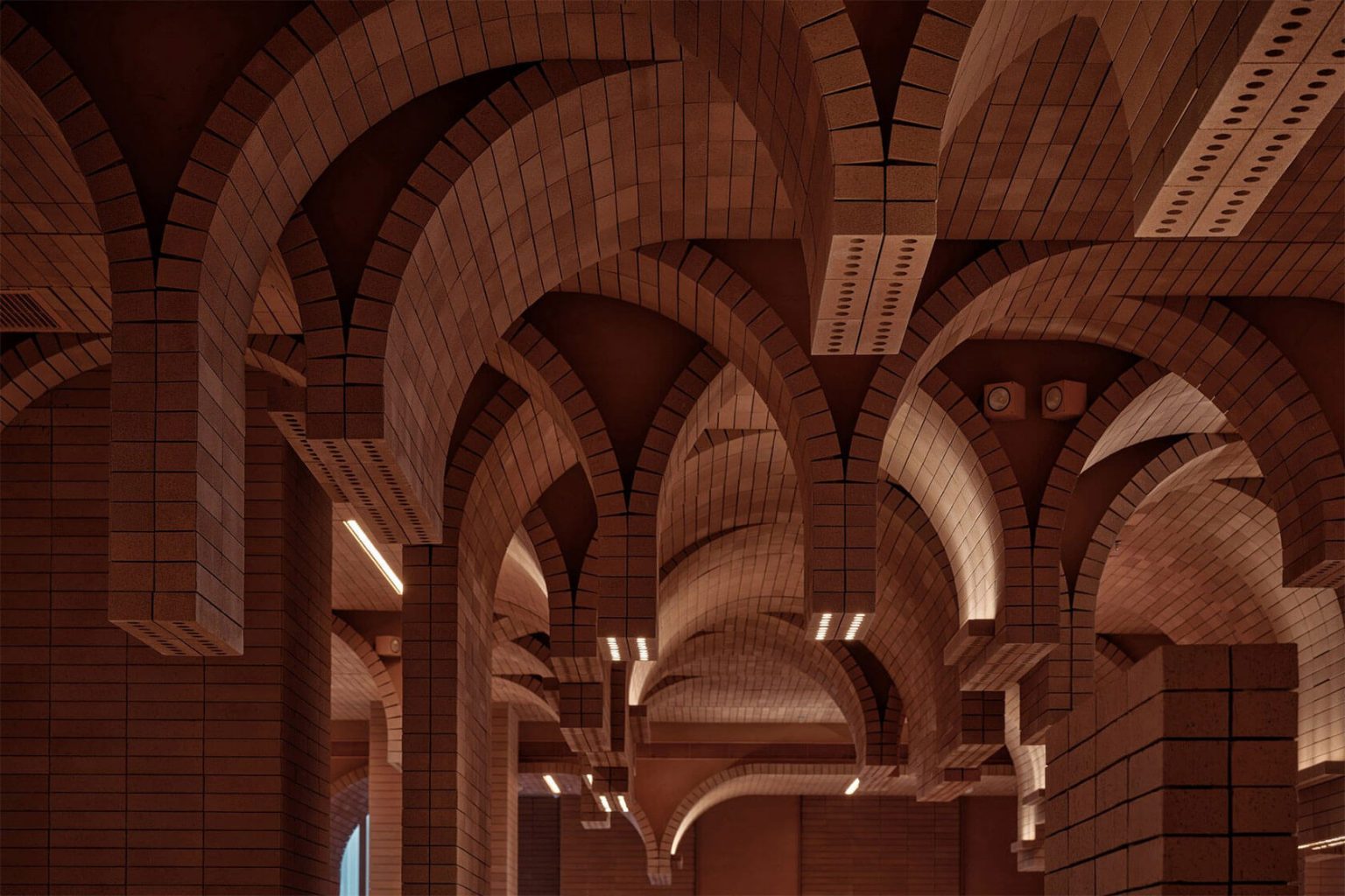 Flowing Bricks: A Striking Cinema & Coffee Bar by One Plus Partnership ...