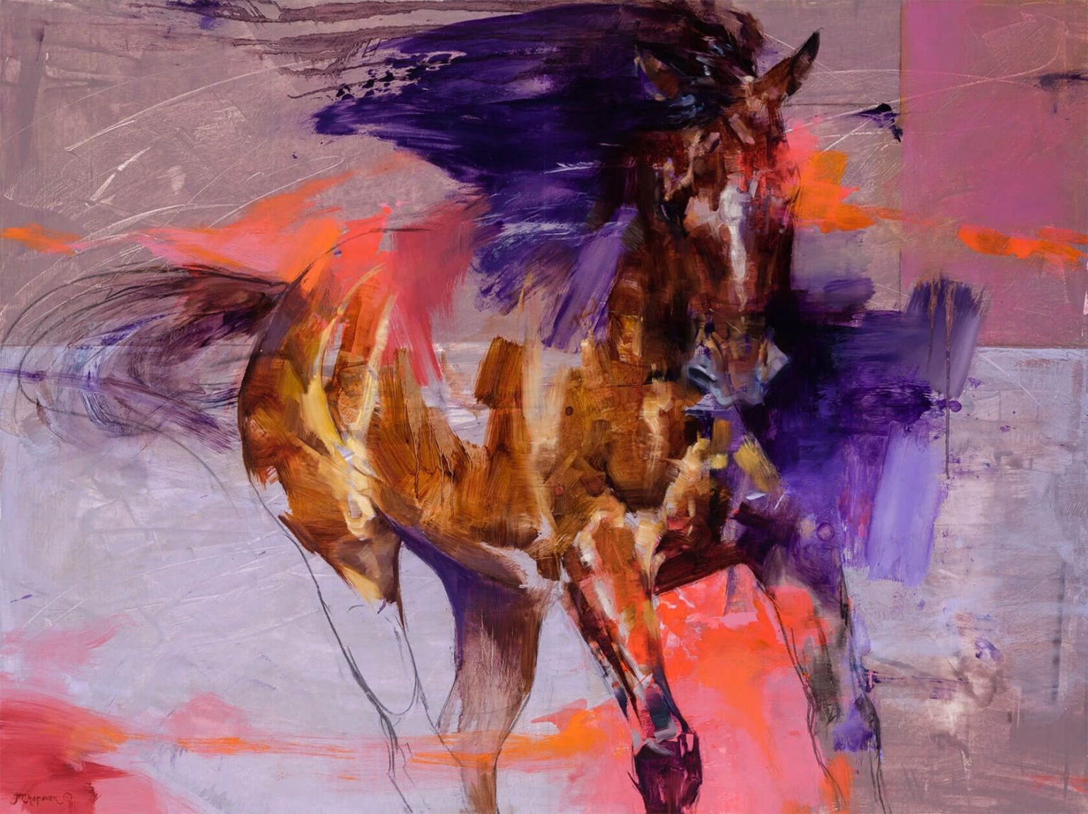 Expressive Equine Paintings by Julie T. Chapman | Daily design ...
