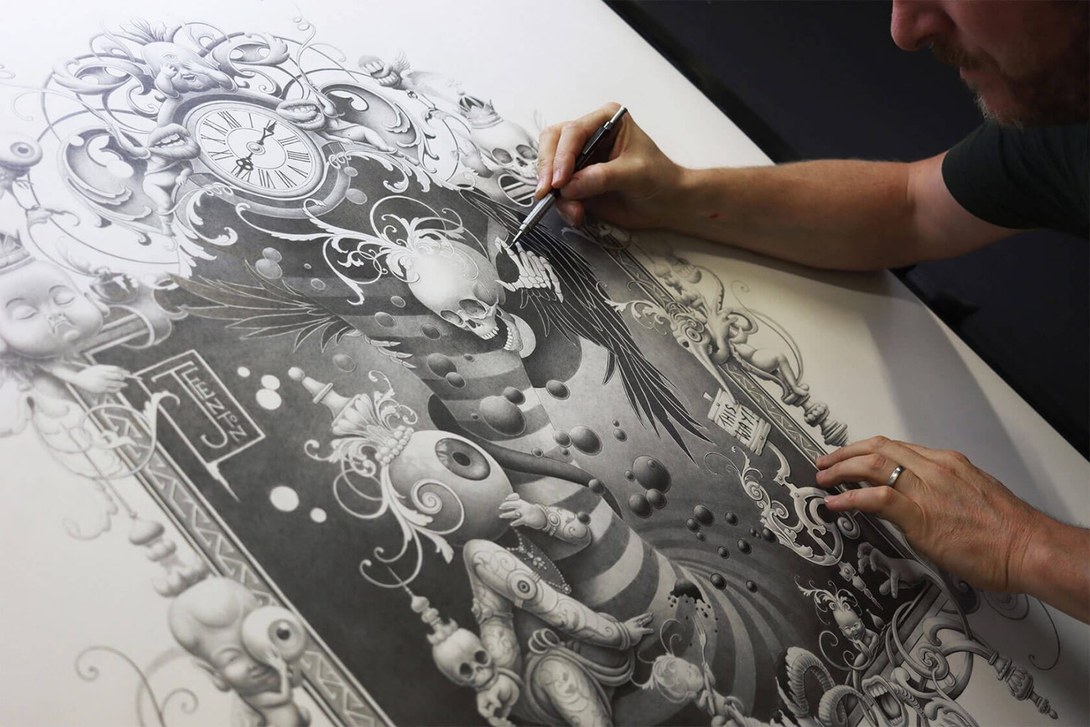 Intricate Visions: Pen & Ink Drawings by Joe Fenton | Daily design ...