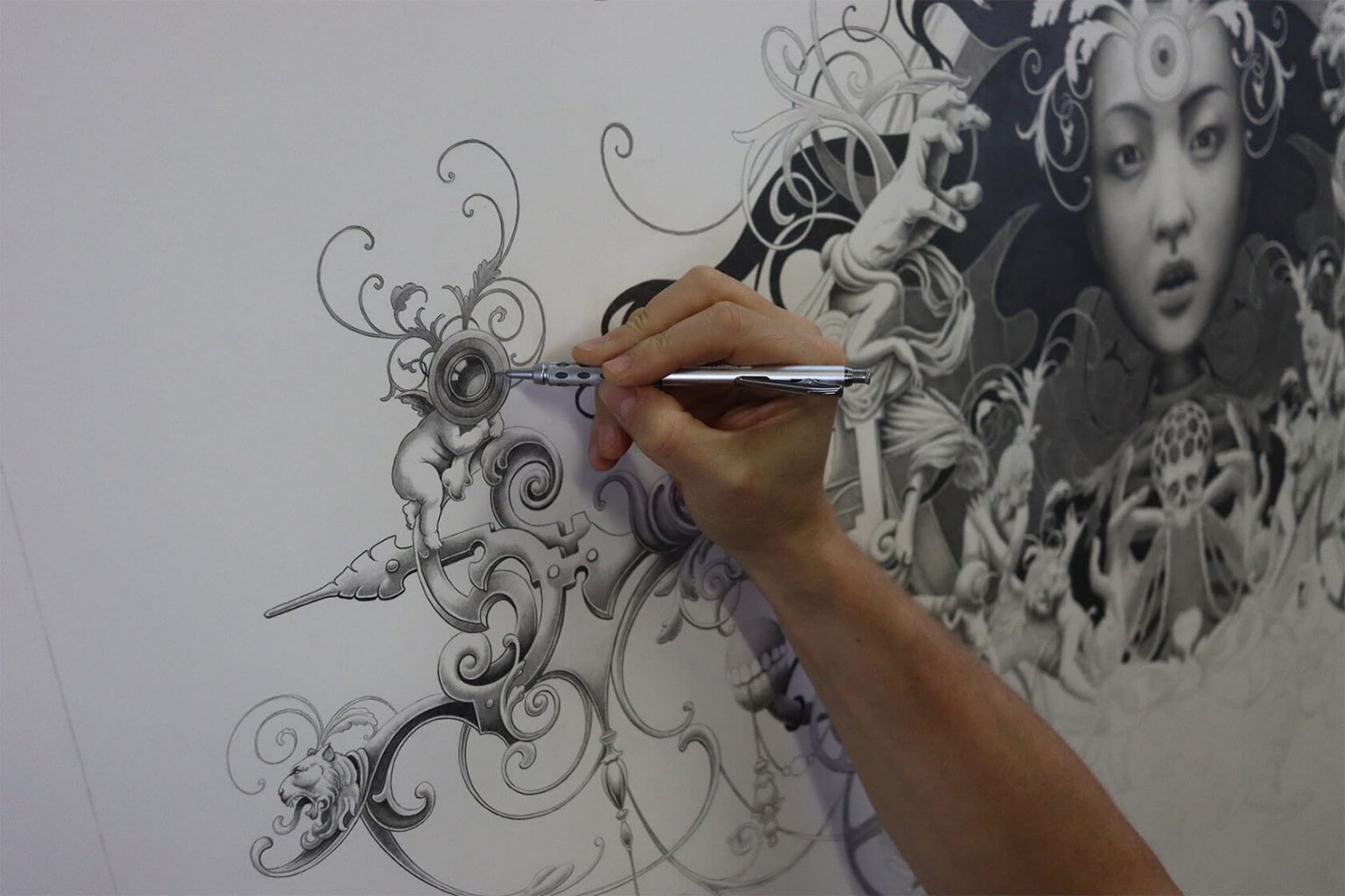 Intricate Visions: Pen & Ink Drawings by Joe Fenton | Daily design ...