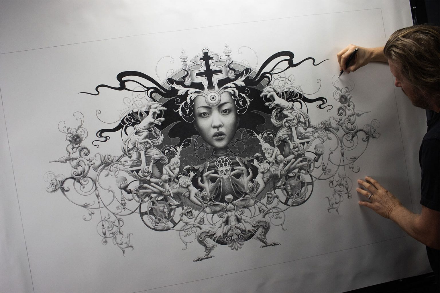 Intricate Visions: Pen & Ink Drawings by Joe Fenton | Daily design ...