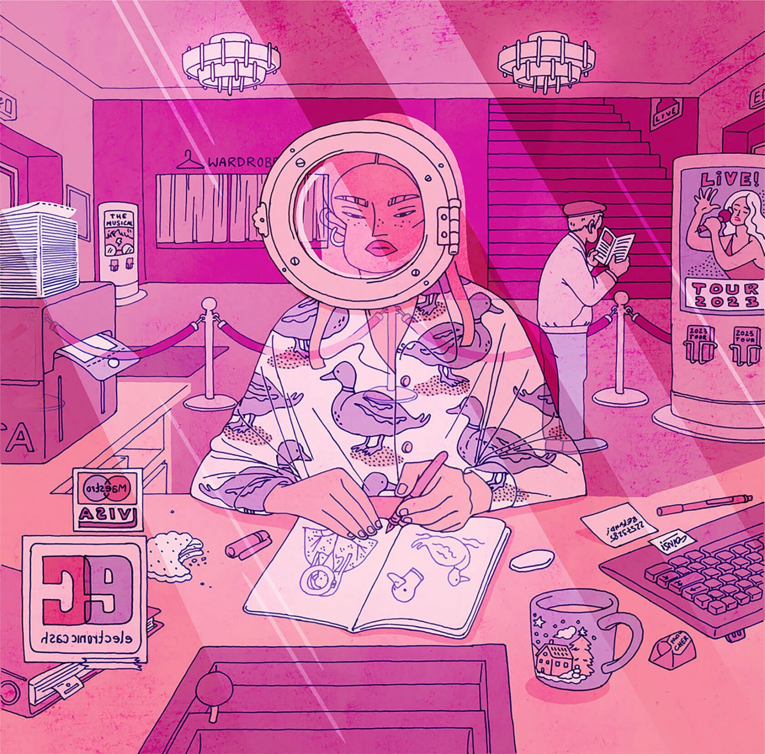 Edgy Illustrated Portraits by Kirsten Rothbart | Daily design ...