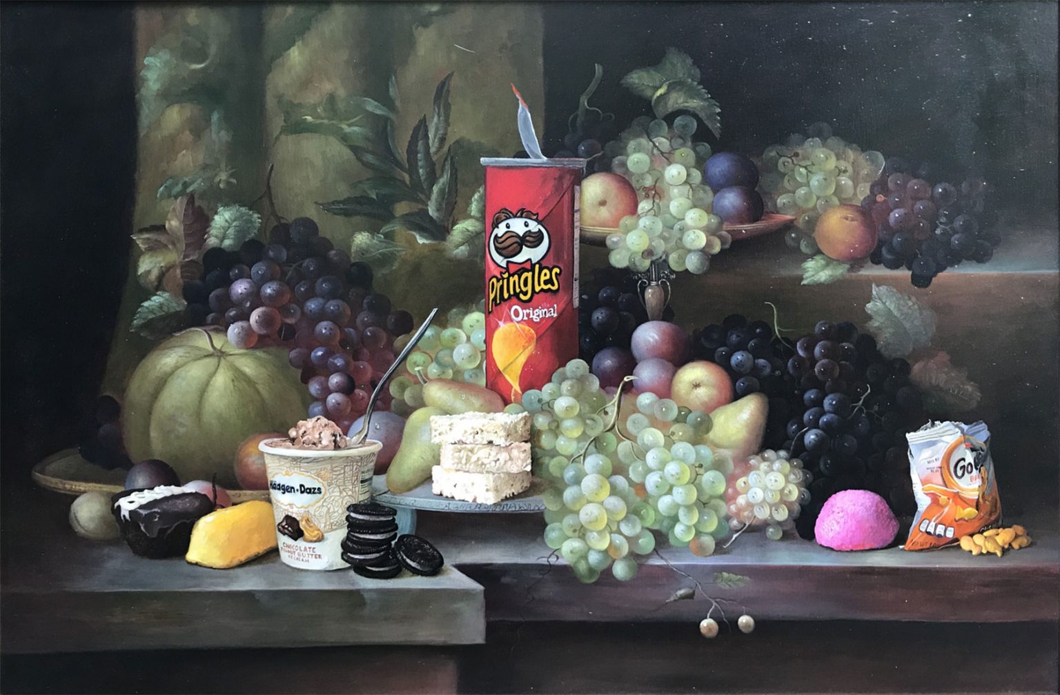 Oil on Found Art: Amusing Juxtapositions by Dave Pollot | Daily design ...