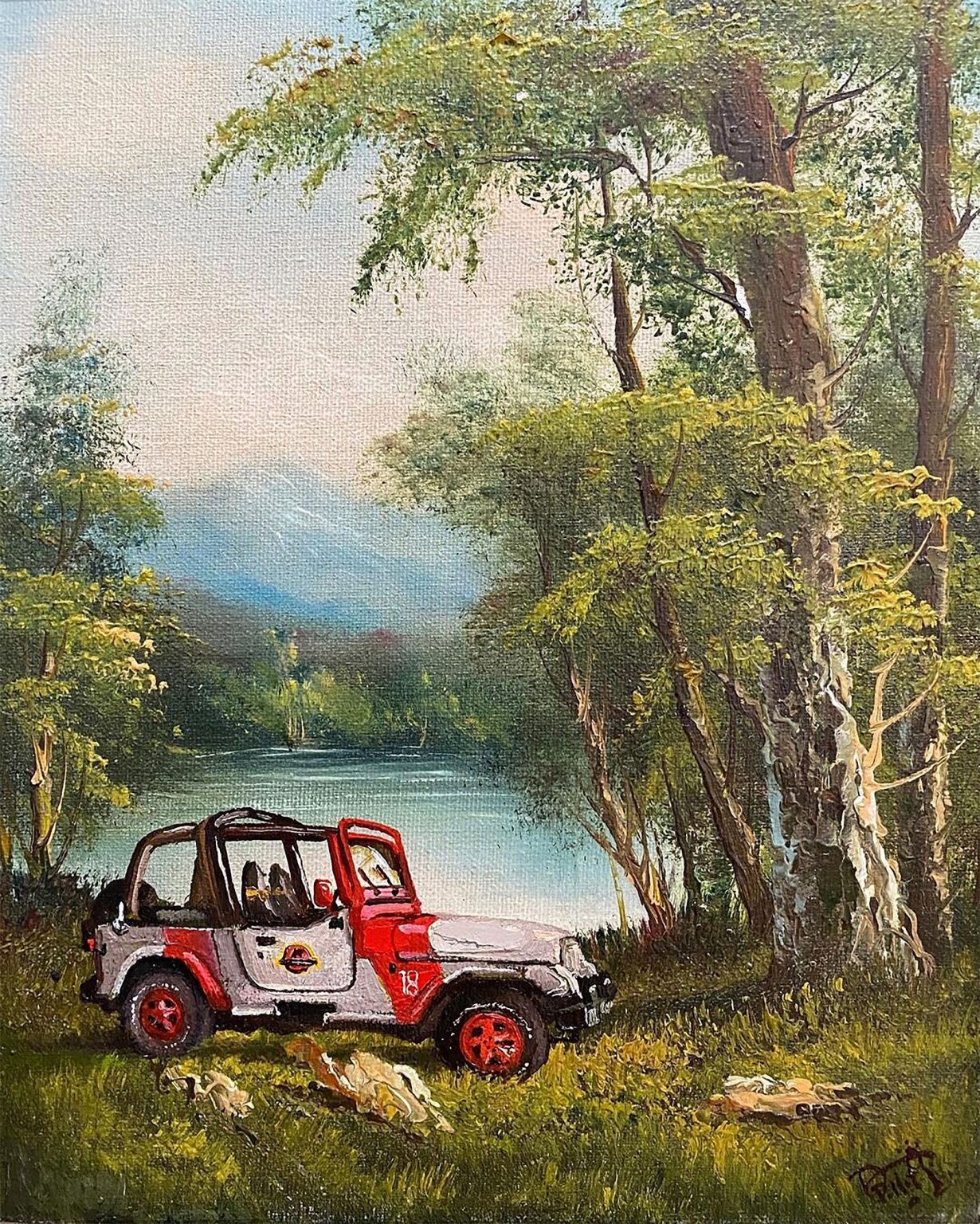 Oil on Found Art: Amusing Juxtapositions by Dave Pollot | Daily design ...