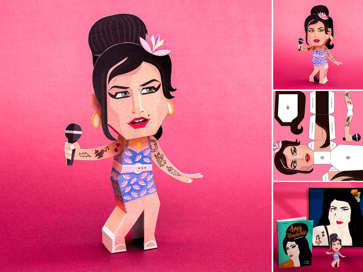 Rockstar Paper Toys by Rafa Miqueleto | Daily design inspiration for ...