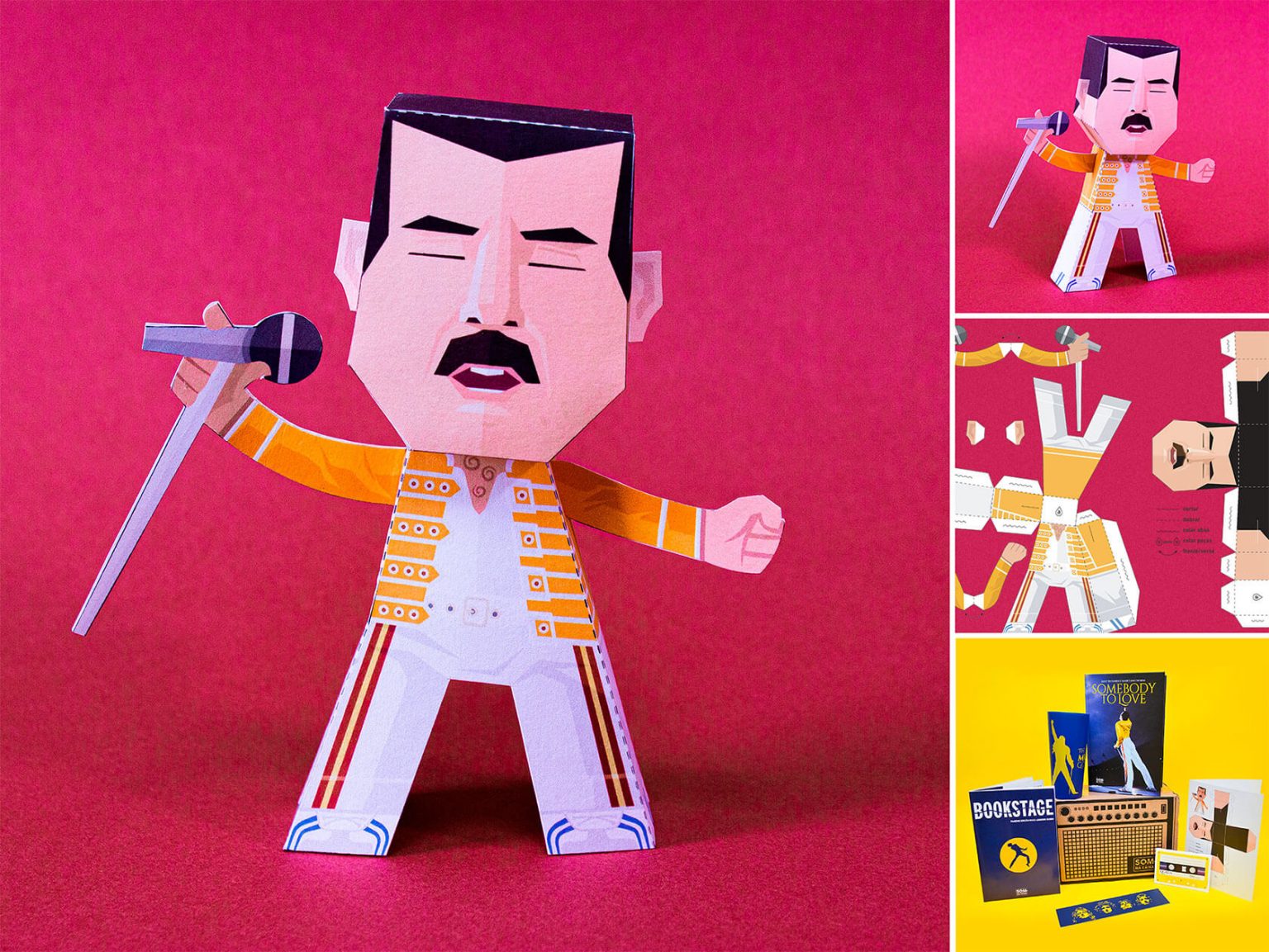 Rockstar Paper Toys by Rafa Miqueleto | Daily design inspiration for ...