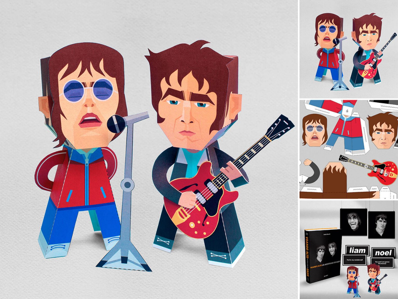 Rockstar Paper Toys by Rafa Miqueleto | Daily design inspiration for ...