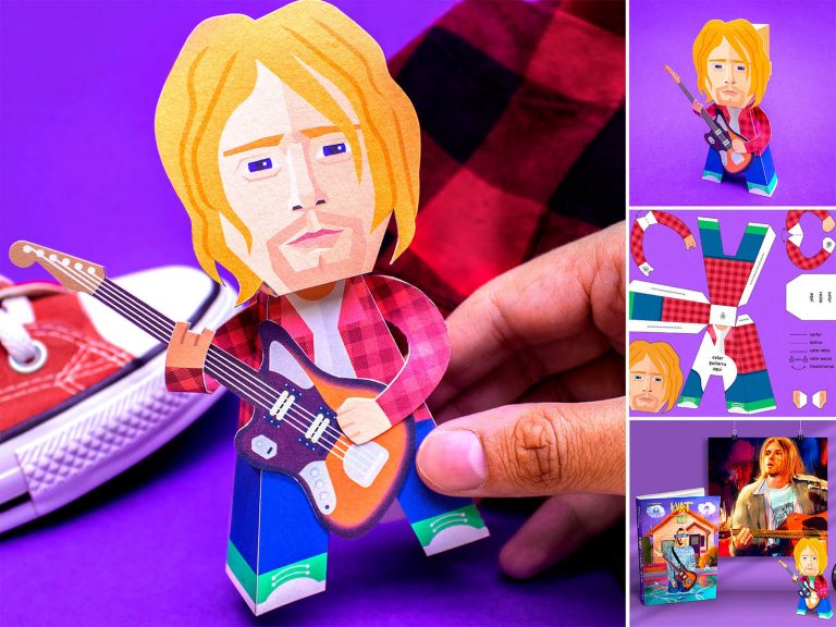Rockstar Paper Toys by Rafa Miqueleto | Daily design inspiration for ...