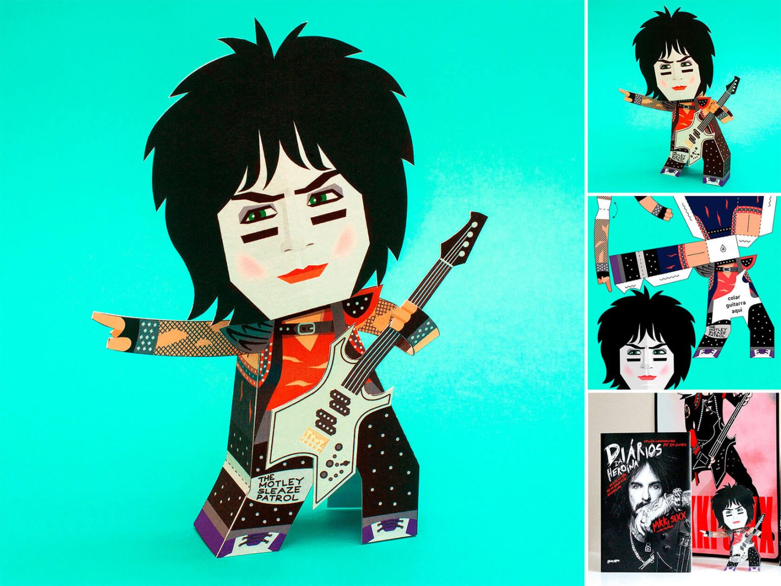 Rockstar Paper Toys by Rafa Miqueleto | Daily design inspiration for ...
